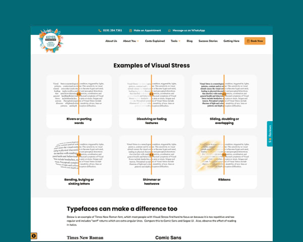 Reading Visualiser: Visual stress management, help with visual ...
