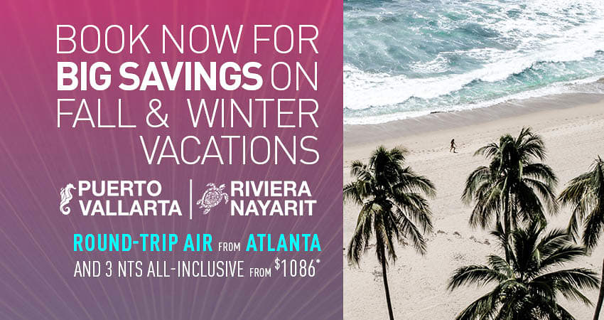 Atlanta to Puerto Vallarta & Riviera Nayarit All-Inclusive Vacation ...
