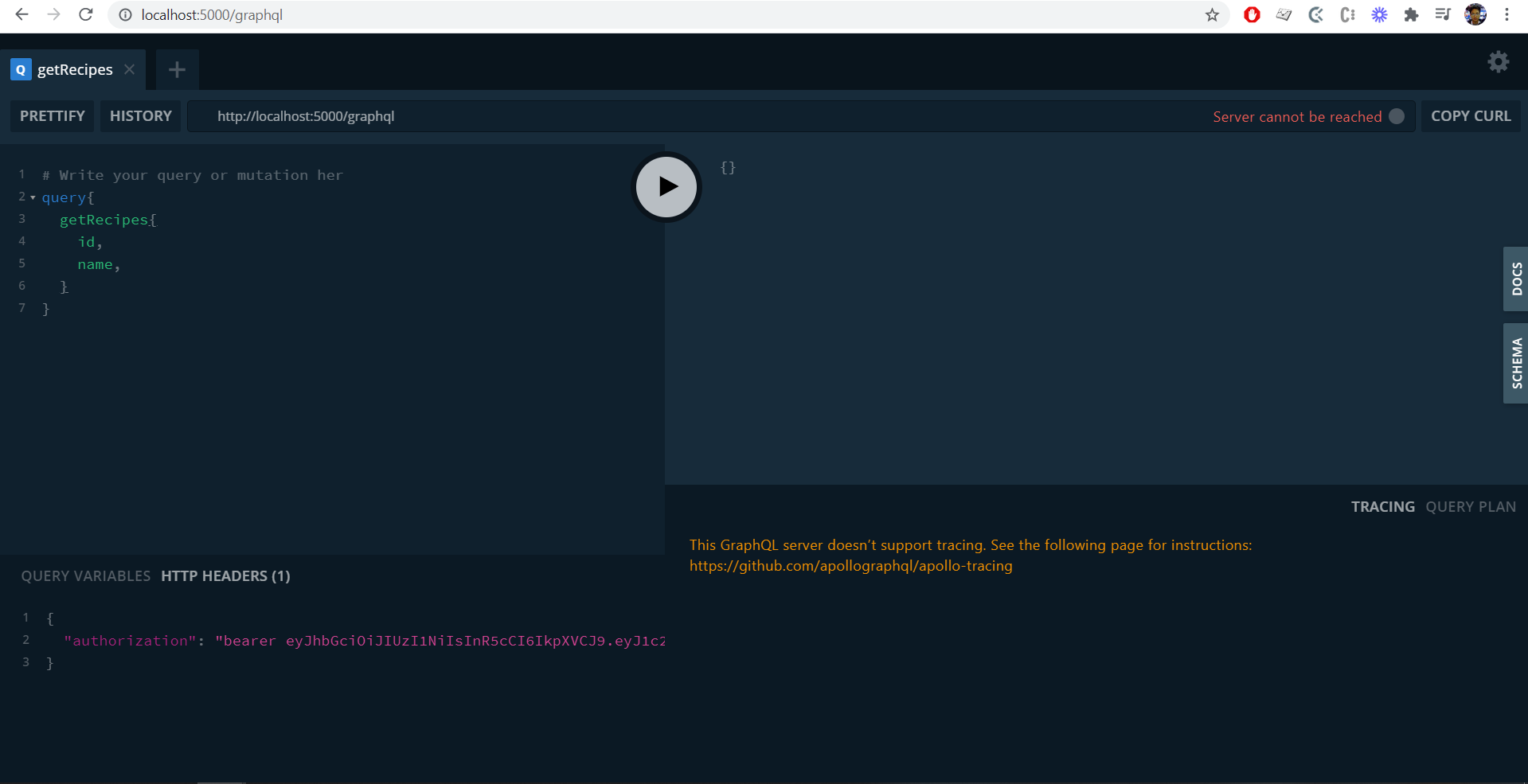 GitHub - initgrammers/Recipe-API-GraphQL