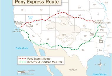 Pony Express Route | National Geographic Society