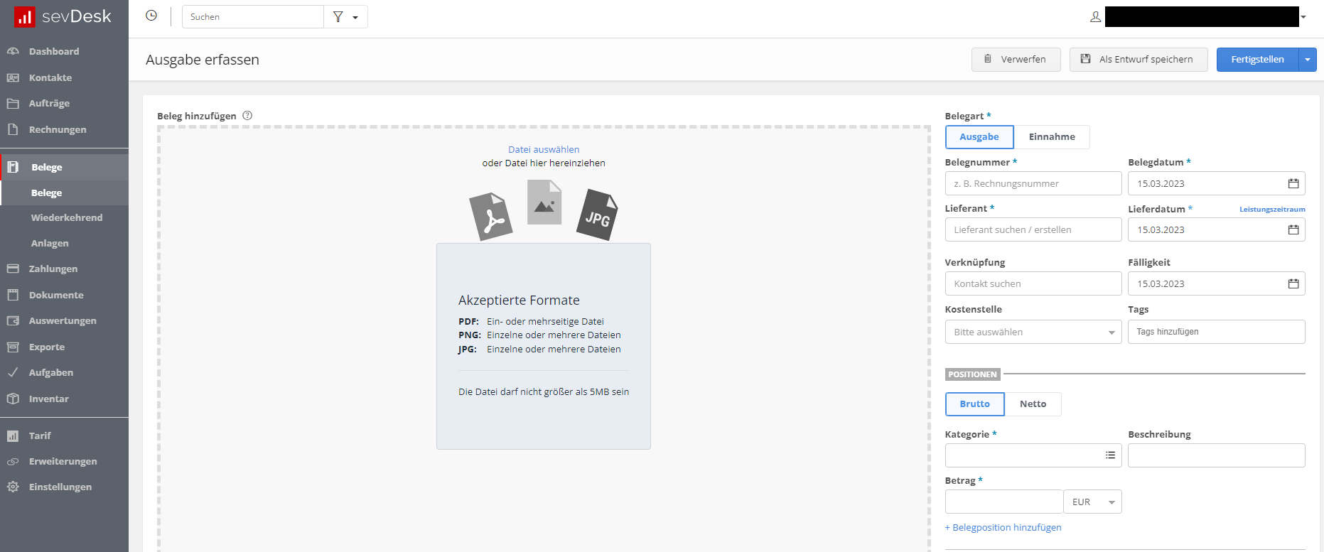 Die Buchhaltungssoftware von sevDesk | GREATJOB