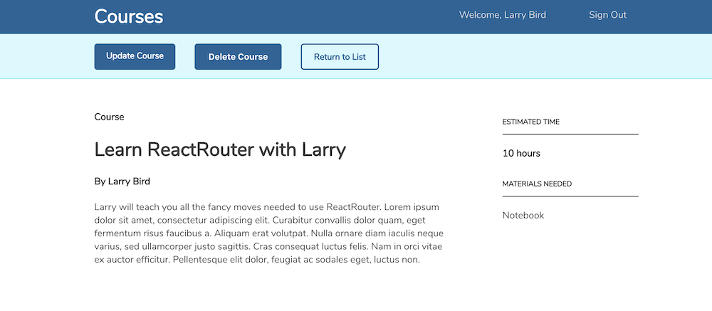 GitHub - nickhericks/techdegree-project-10: Full Stack App with React ...