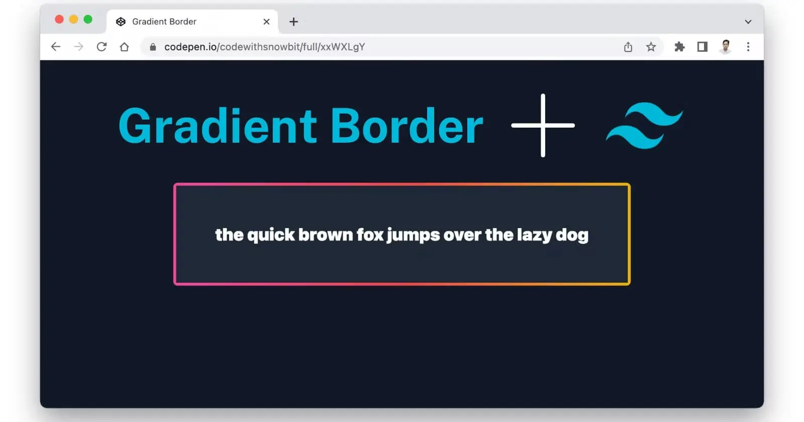 How to create gradient border with Tailwind CSS How to create gradient border with Tailwind CSS