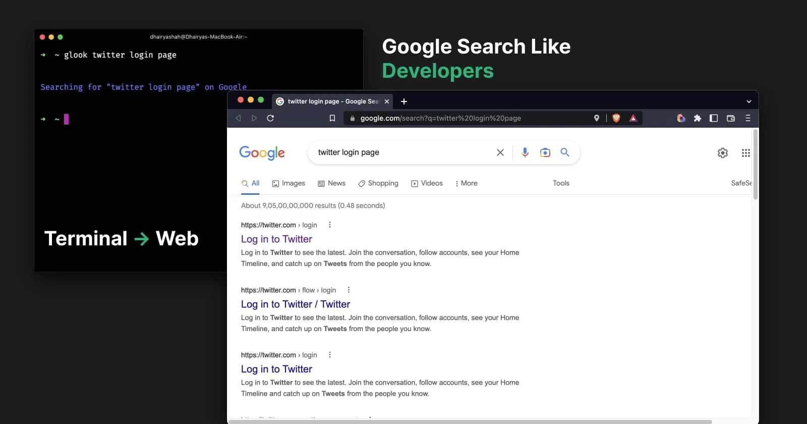 How to Google Search from the terminal?
