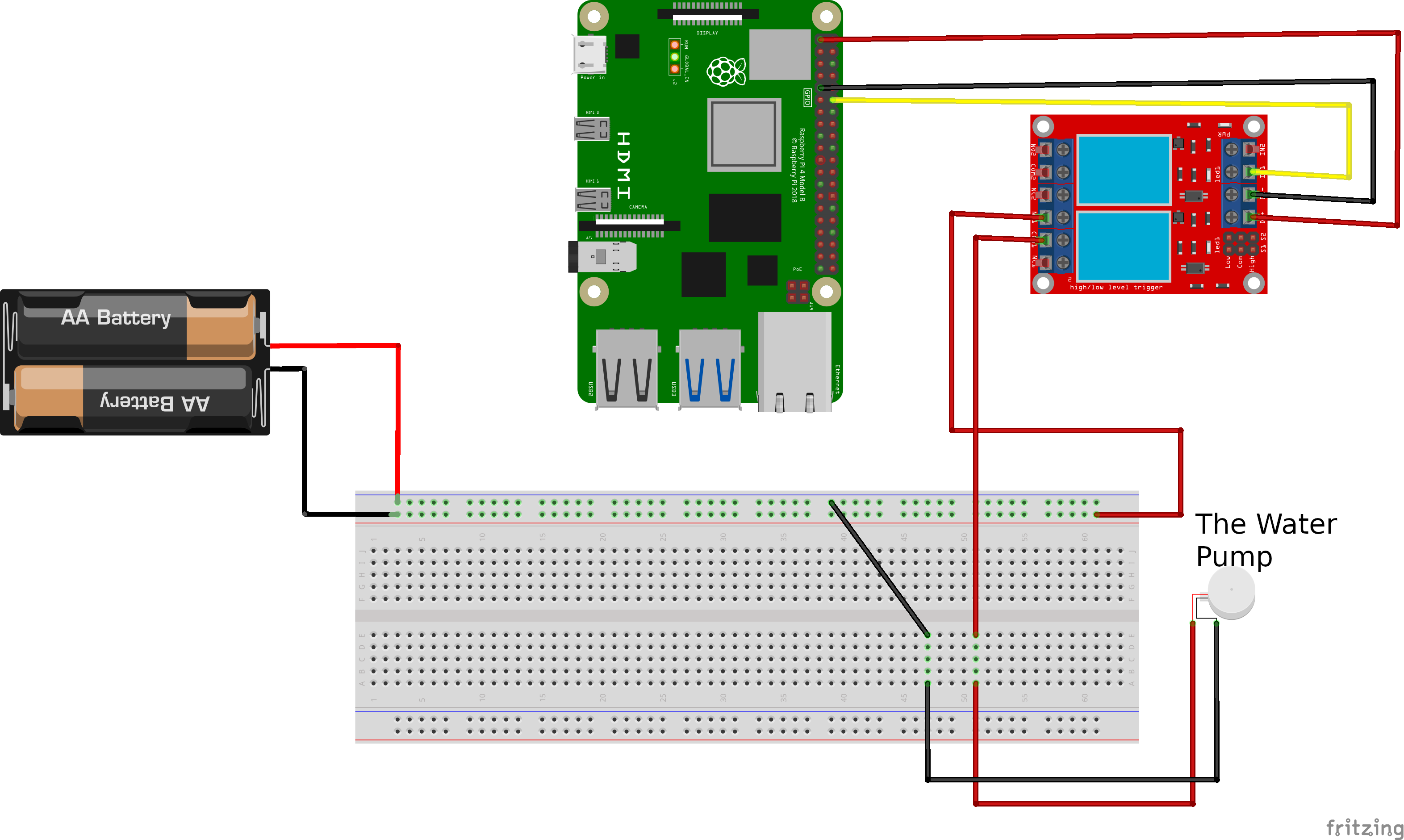Having trouble connecting 2 relay module to rpi4 in order to power pump ...