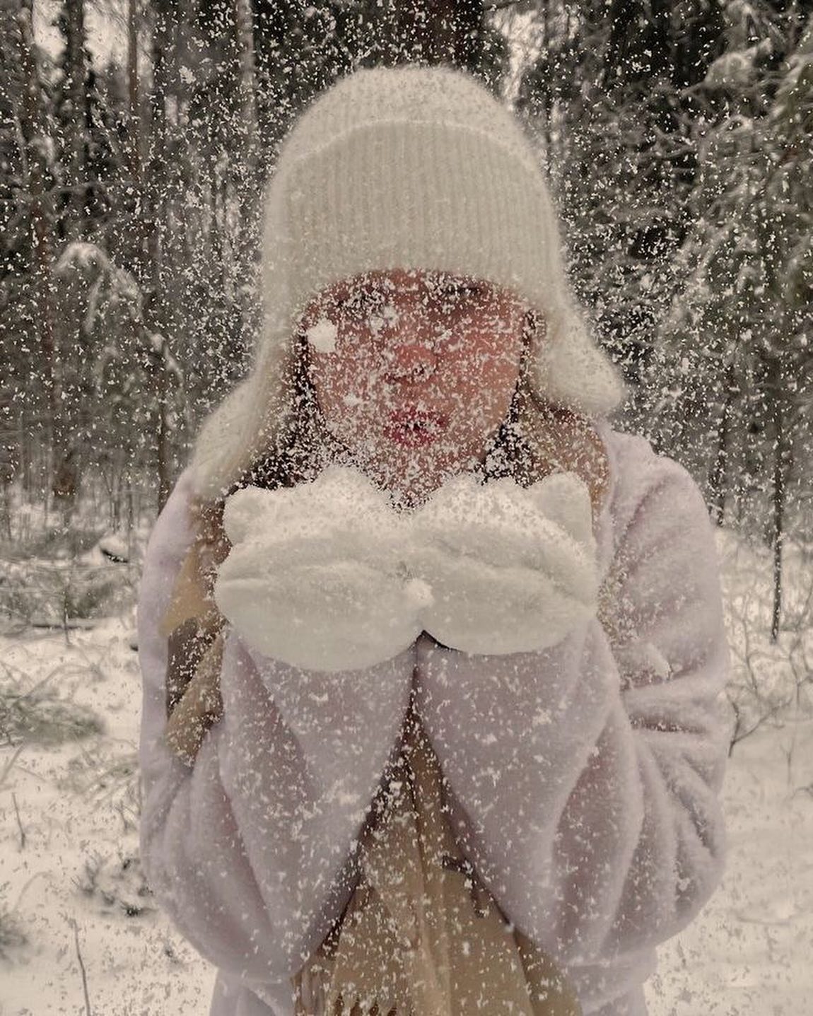 The Joy of Soft Fluffy Pink Minimalism: Simple Coquette Winter Outfit ...