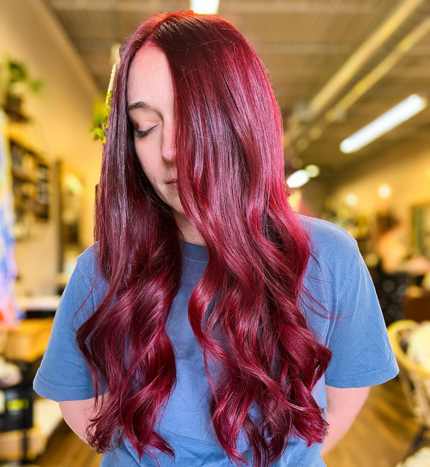 Light Up The City Bright Red Ariel Hair Inspo Indieyespls