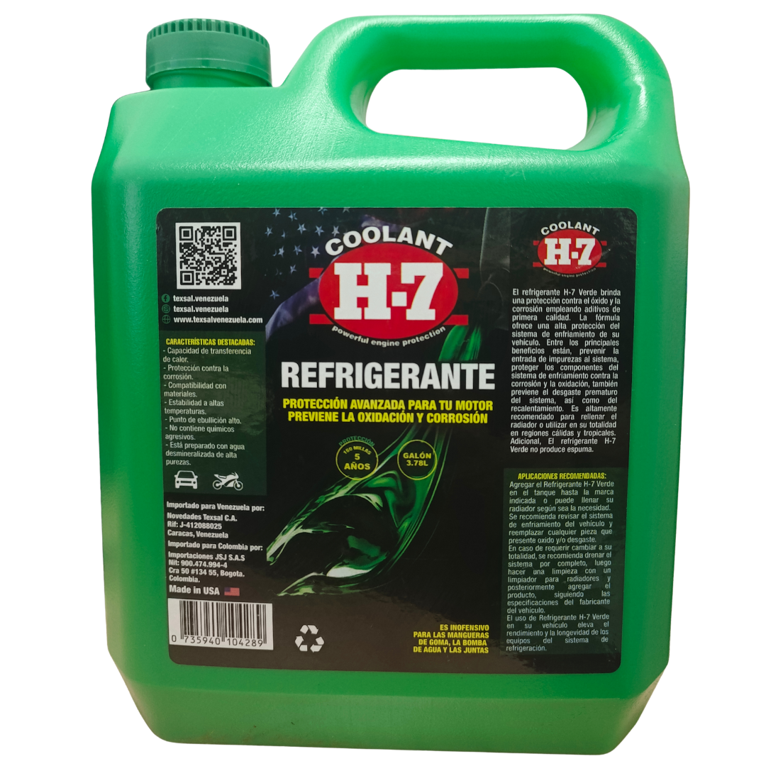 H-7 Refrigerante Verde | Lubricantes Michelena C.A.
