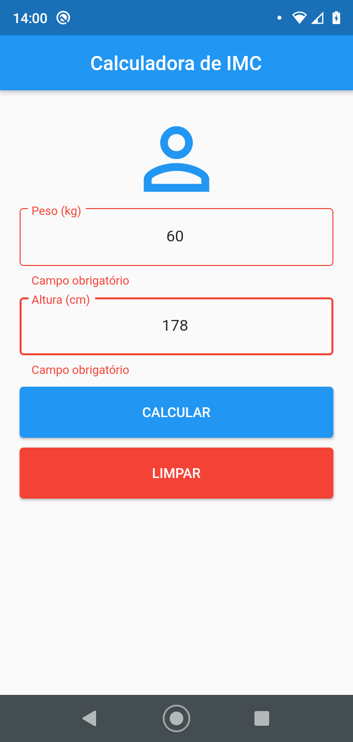 Github Leandromarinicalculadora Imc Calculadora De Imc Feita Em Flutter 