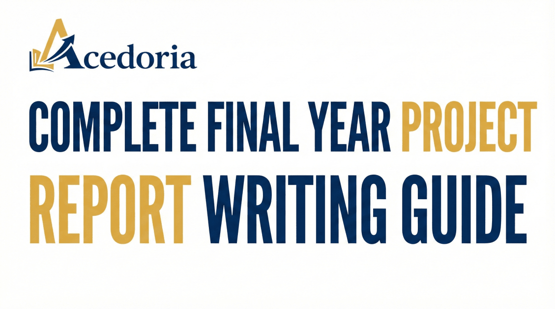 Complete Final Year Project Report Writing Guide | Acedoria