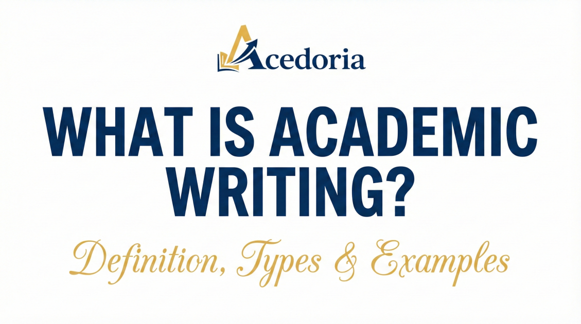 What Is Academic Writing? A Complete Guide with Examples & | Acedoria
