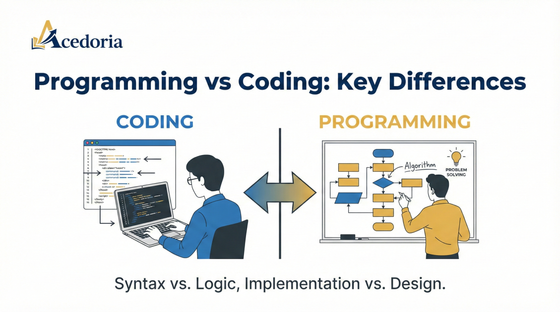 Programming Vs Coding: Key Differences Explained | Acedoria