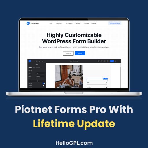 Piotnet Forms Pro Activation With Key (Lifetime Auto Update)