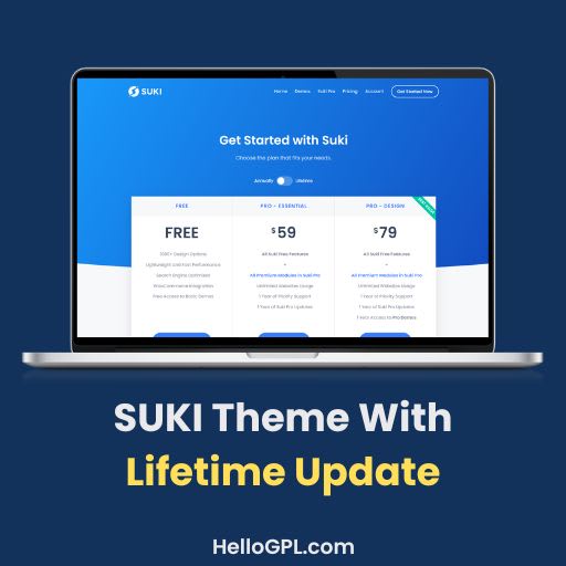 SUKI Theme Activation With Key (Lifetime Auto Update)