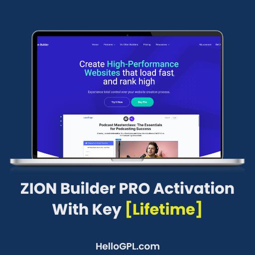 Zion Builder Pro Activation With Key [Lifetime Auto Update]