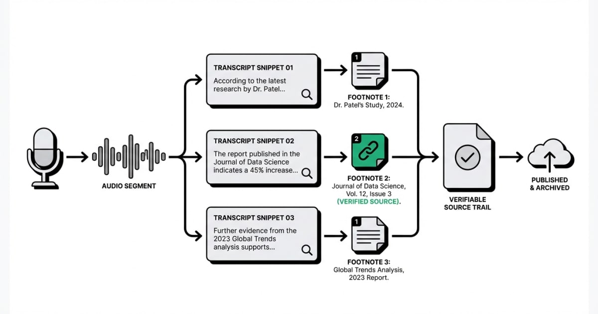 The Podcast Footnote: Turning Audio into a Verifiable Source Trail ...