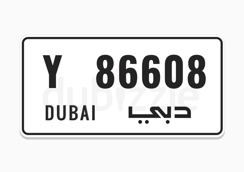 Dubai special number plate Y 86608 | dubizzle Dubai
