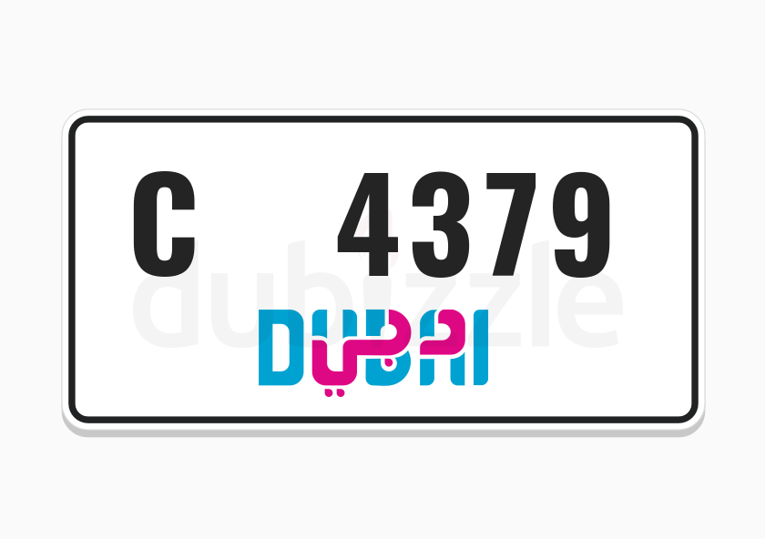 dubai old code C 4379 4 digit number plate / lowest price | dubizzle