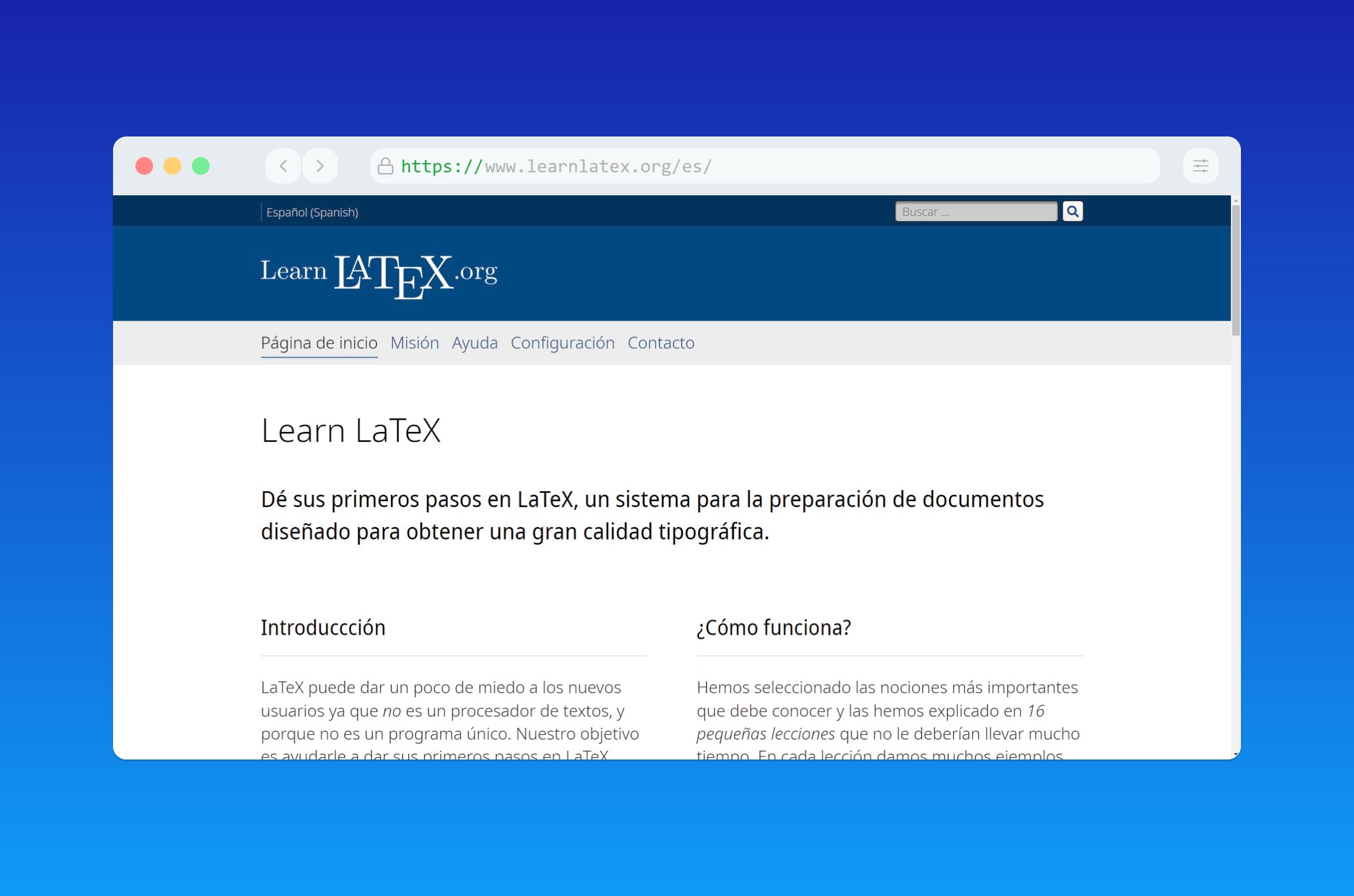Aprenda LaTeX en línea - CAE