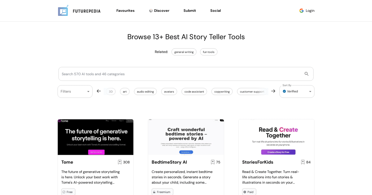 AI Story Teller Tools & Software of 2024