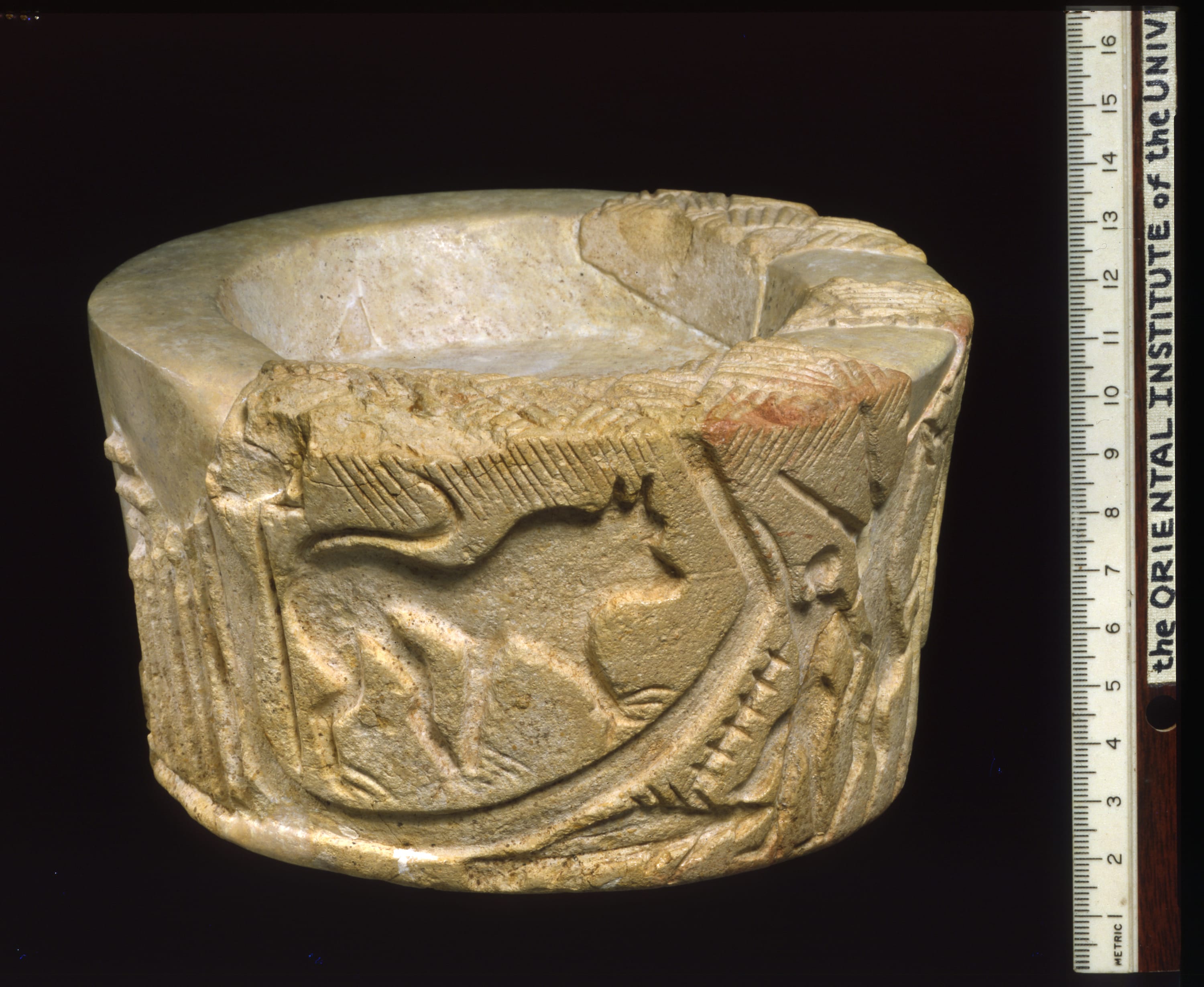 One side of the Qustul incense burner, discovered in a Nubian tomb and ...