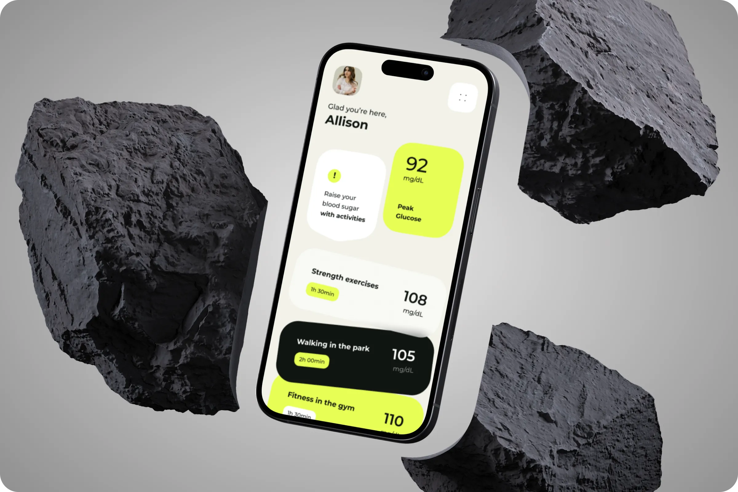 Veri - Healthcare CGM Tracker Mobile App & UX UI Design