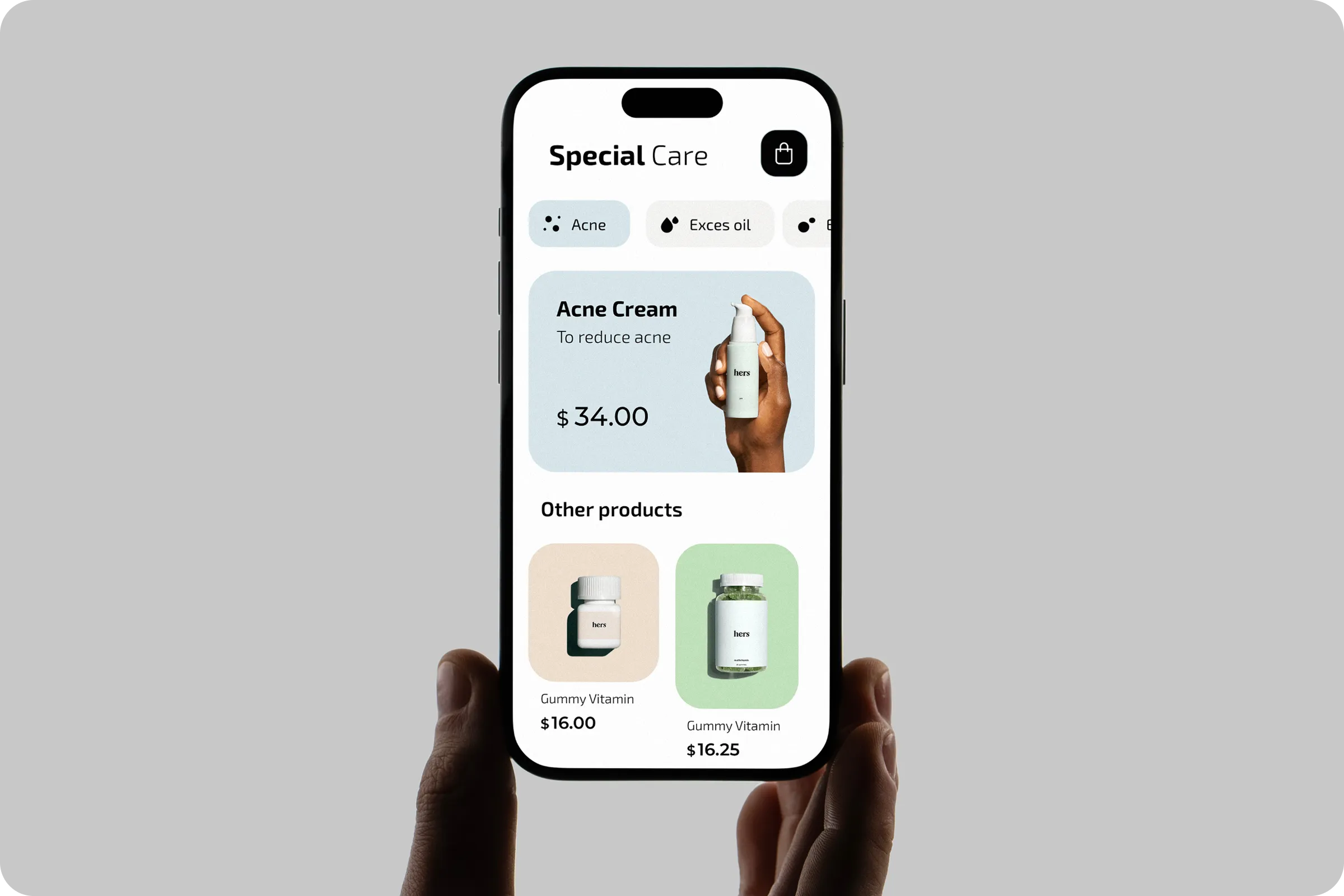 Hers - AI Healthcare Mobile App & UX UI Design
