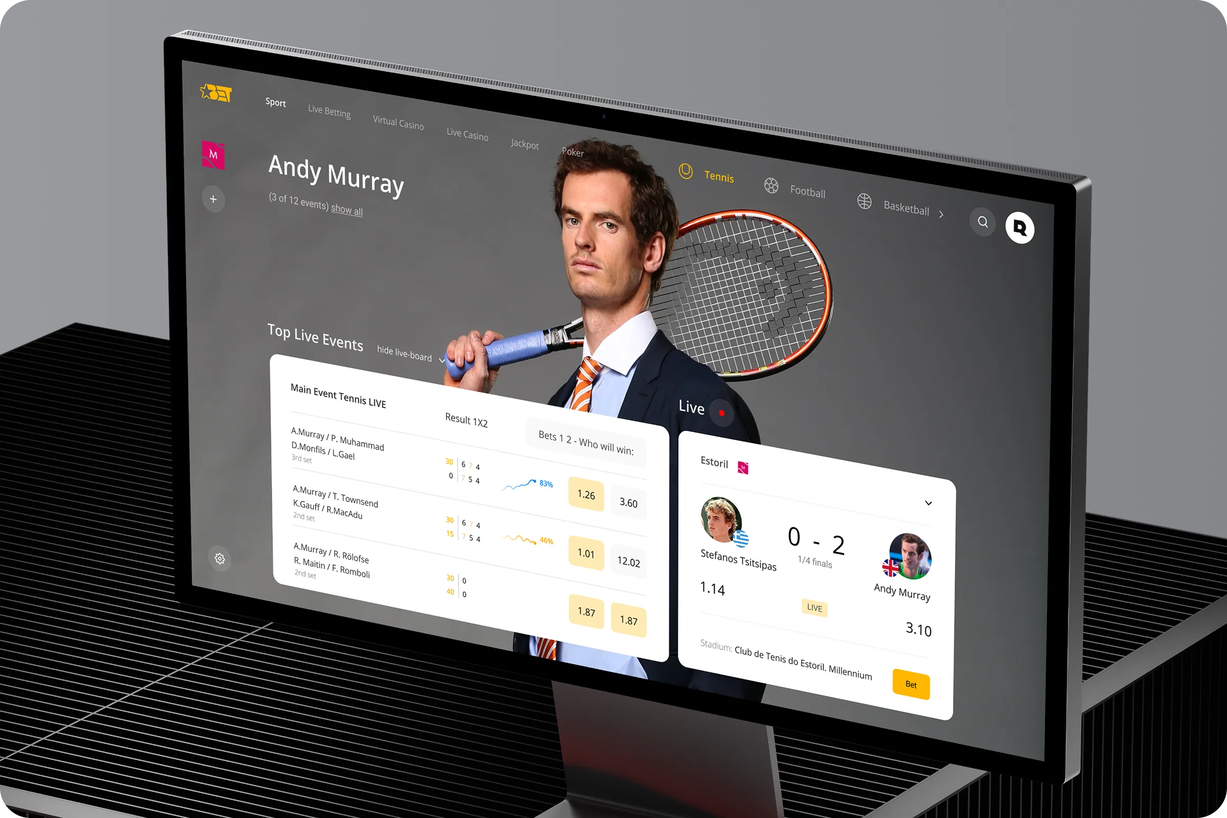 Sport Live - Entertainment Betting Platform & UX UI Design