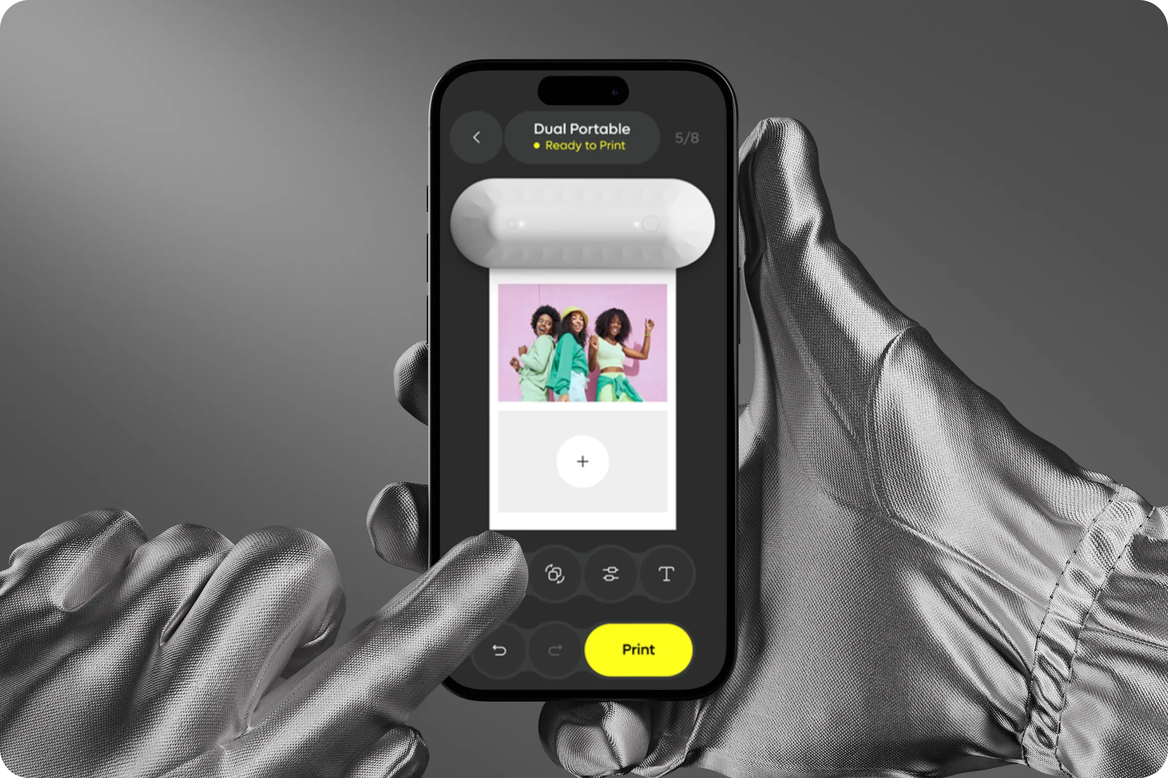 Dual - IoT Smart Portable Printer Mobile App & UX UI Design