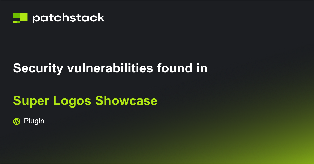 Super Logos Showcase Vulnerabilities - Patchstack