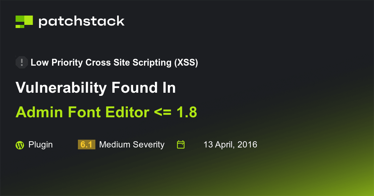 WordPress Admin Font Editor Plugin