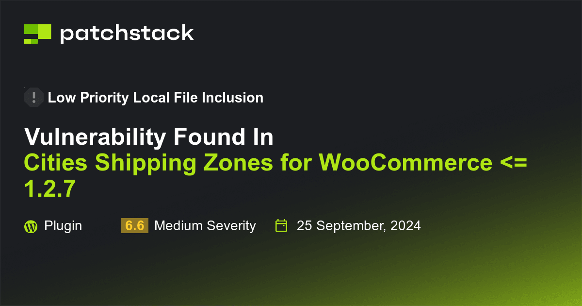 WordPress Cities Shipping Zones for WooCommerce plugin