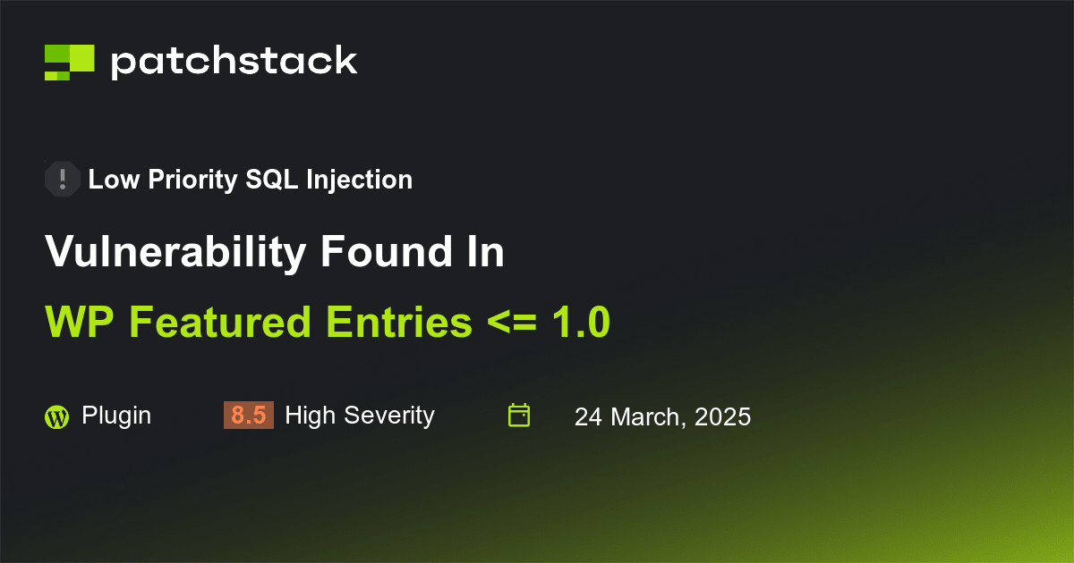 WordPress WP Featured Entries plugin