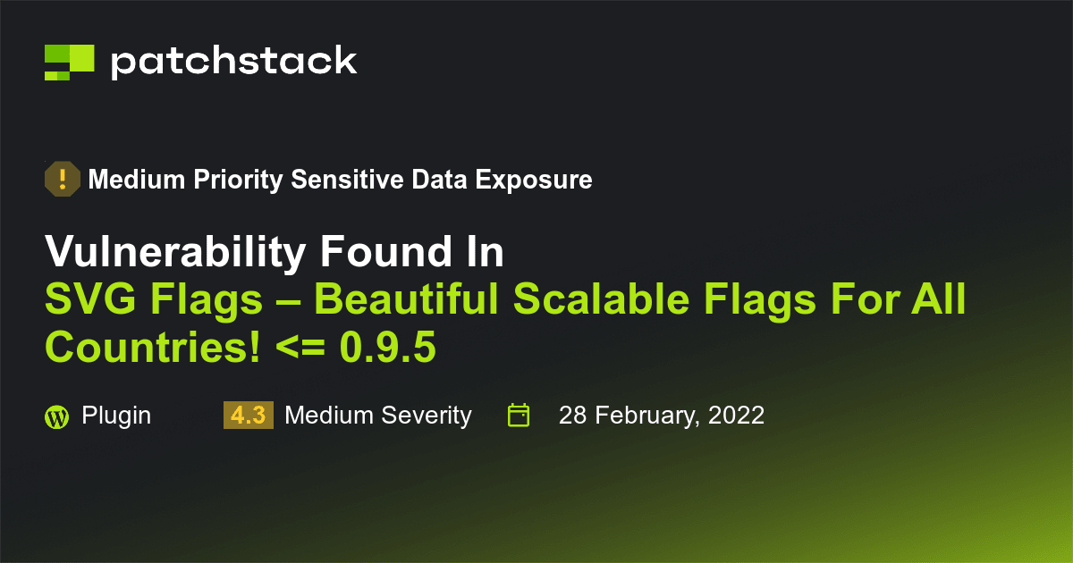 WordPress SVG Flags – Beautiful Scalable Flags For All Countries! plugin