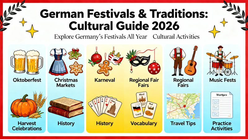 German Festivals & Traditions: Cultural Guide 2026 | German Online Tests
