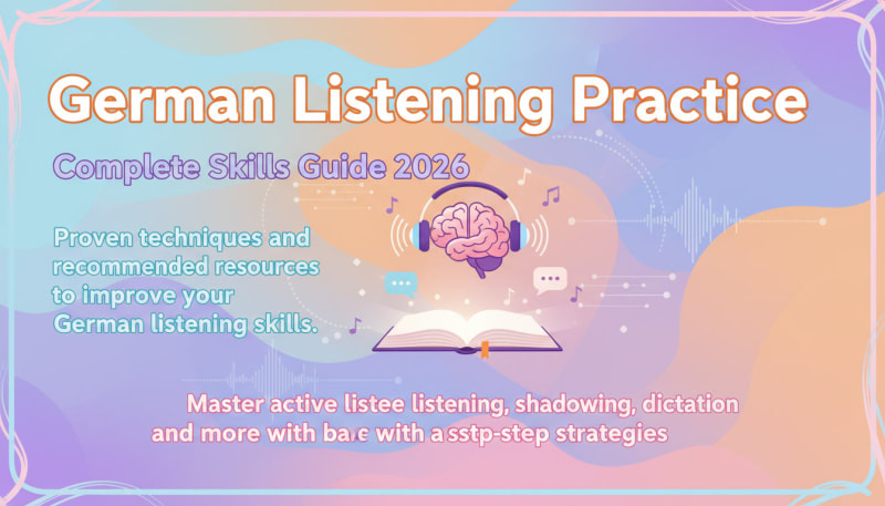 German Listening Practice: Complete Skills Guide 2026 | German Online Tests