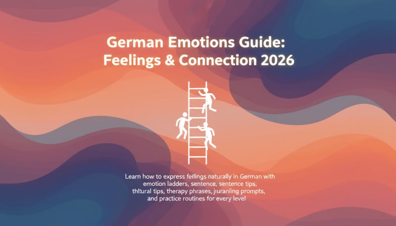 German Emotions Guide: Feelings & Connection 2026 | German Online Tests