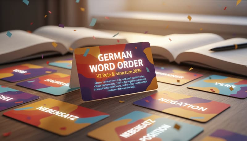 German Word Order: V2 Rule & Structure 2026 | German Online Tests