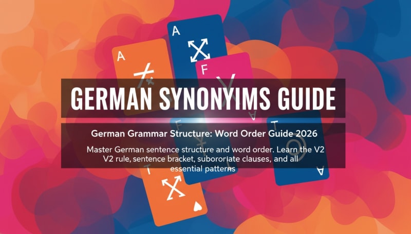 German Grammar Structure: Word Order Guide 2026 | German Online Tests