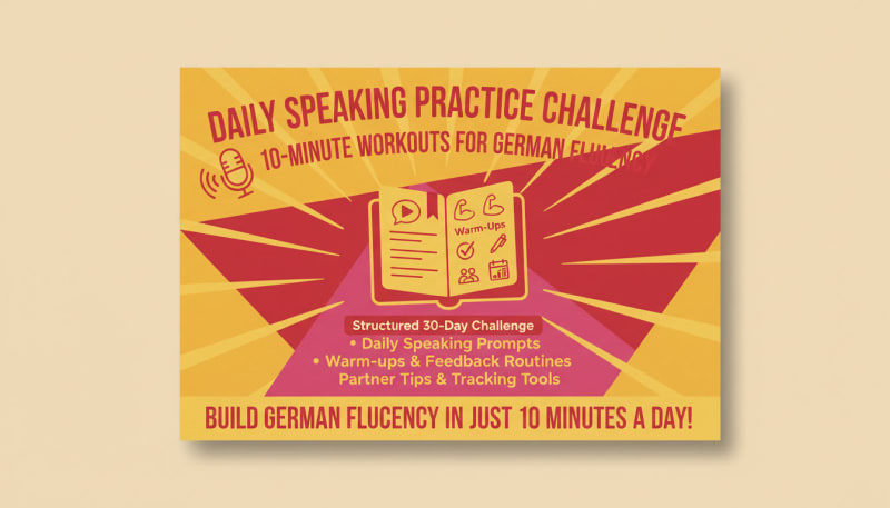 Daily Speaking Practice Challenge: 10-Minute Workouts for German ...