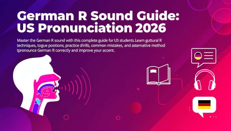 German R Sound Guide: US Pronunciation 2026 | German Online Tests