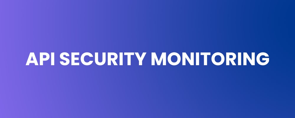 API Security Monitoring - Protect and Manage Your APIs