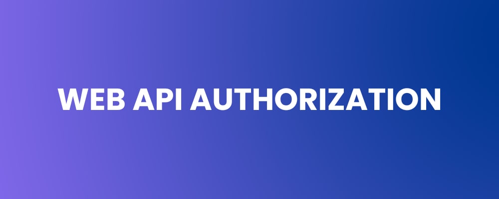 Web API Authorization