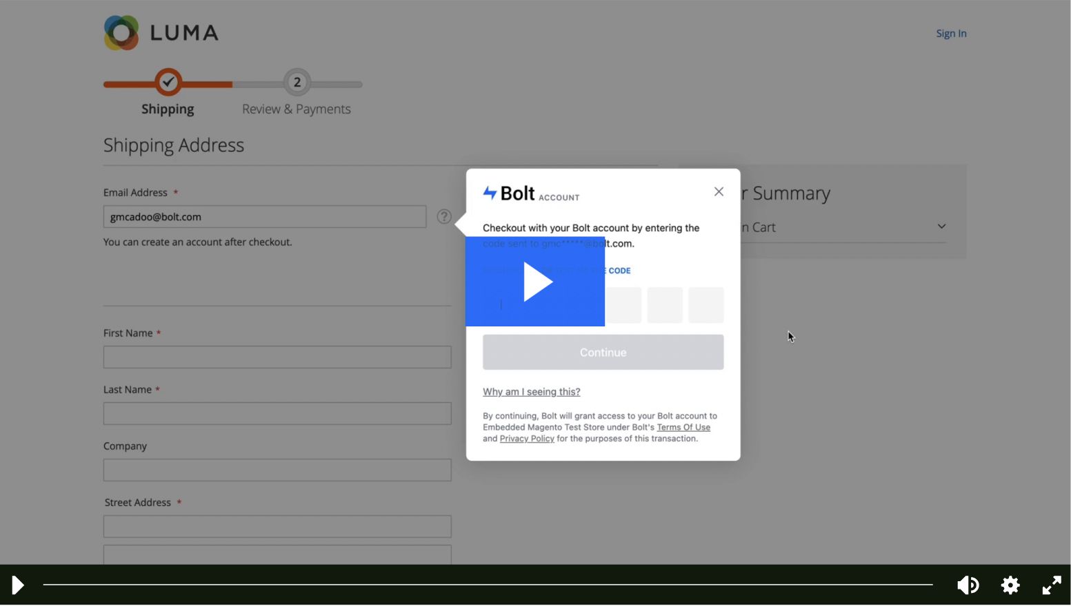 Bolt | SAP Commerce Cloud