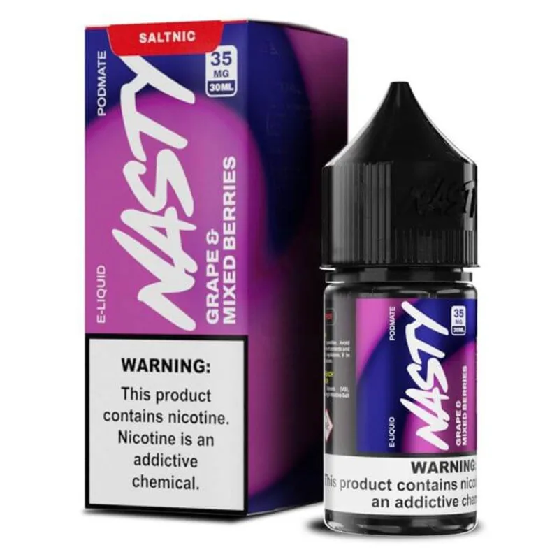 Order Grape & Mixed Berries- Nasty Salt 30ml.Buy it online from Vapesoko Nairobi.