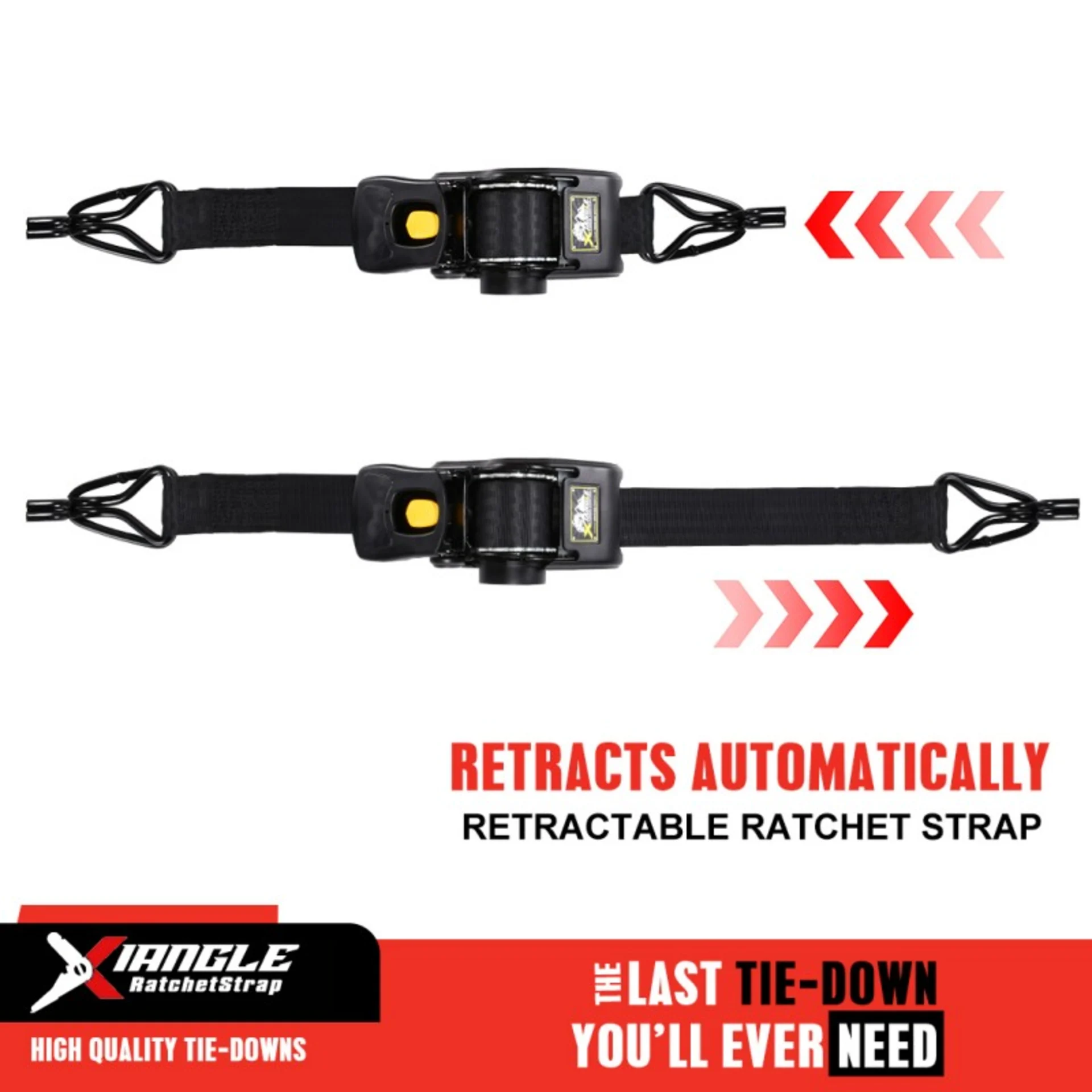 2" Heavy-Duty Retractable Ratchet Straps | Swan Hook OEM