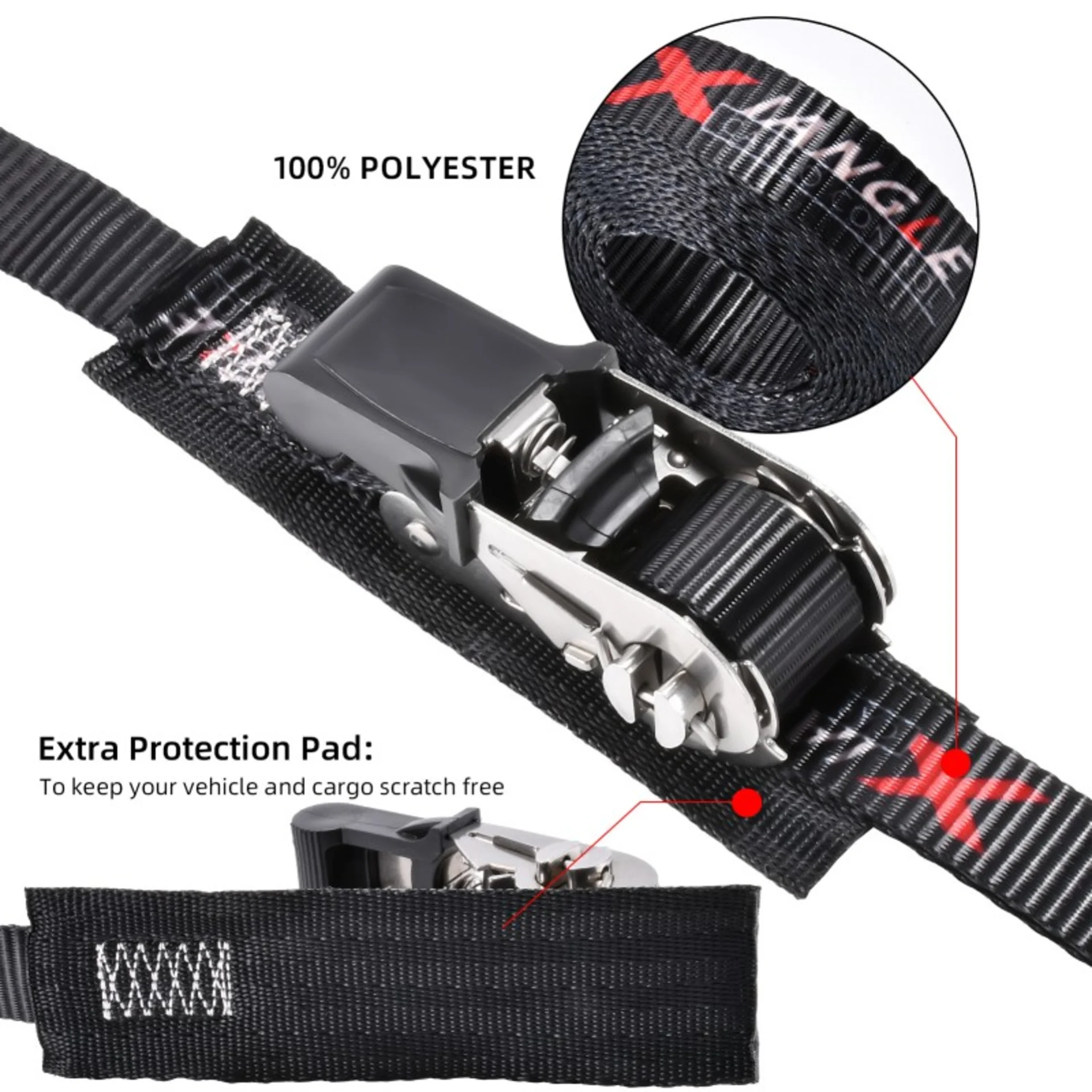1" Stainless Thumb Ratchet Endless Strap | Factory OEM
