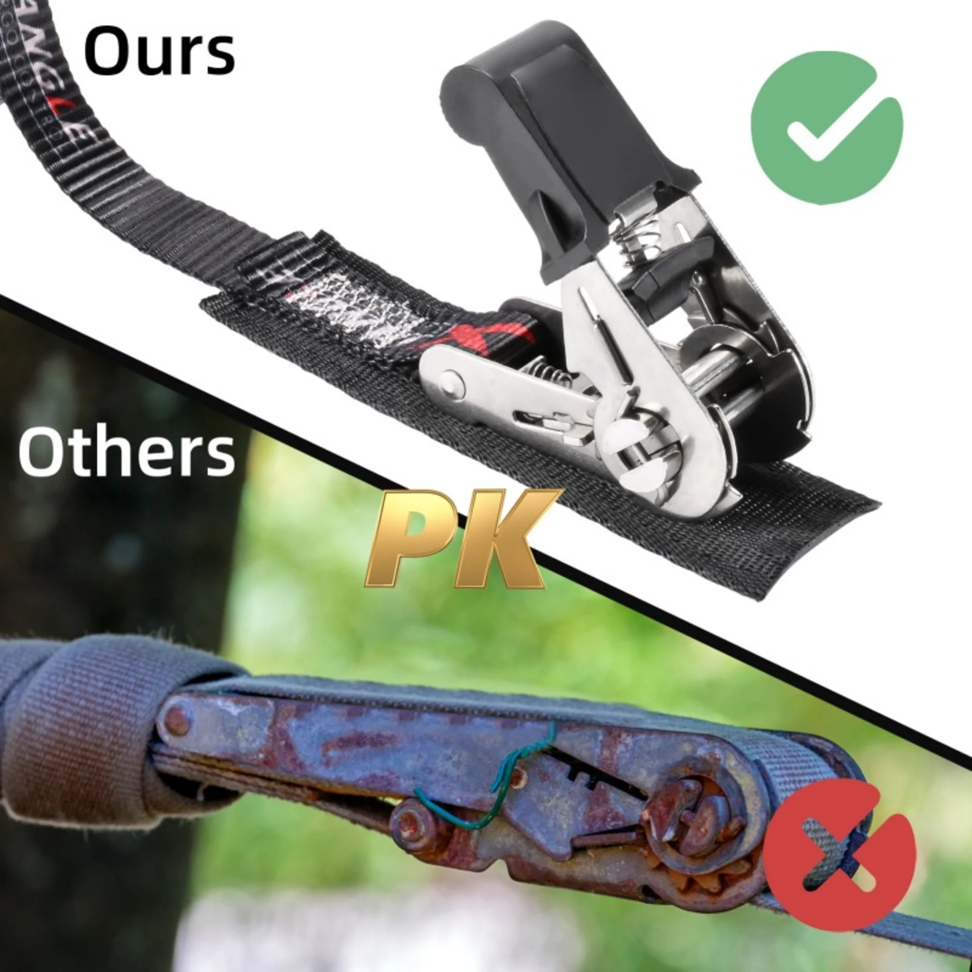 25mm Stainless Thumb Ratchet Endless Straps | Factory AU