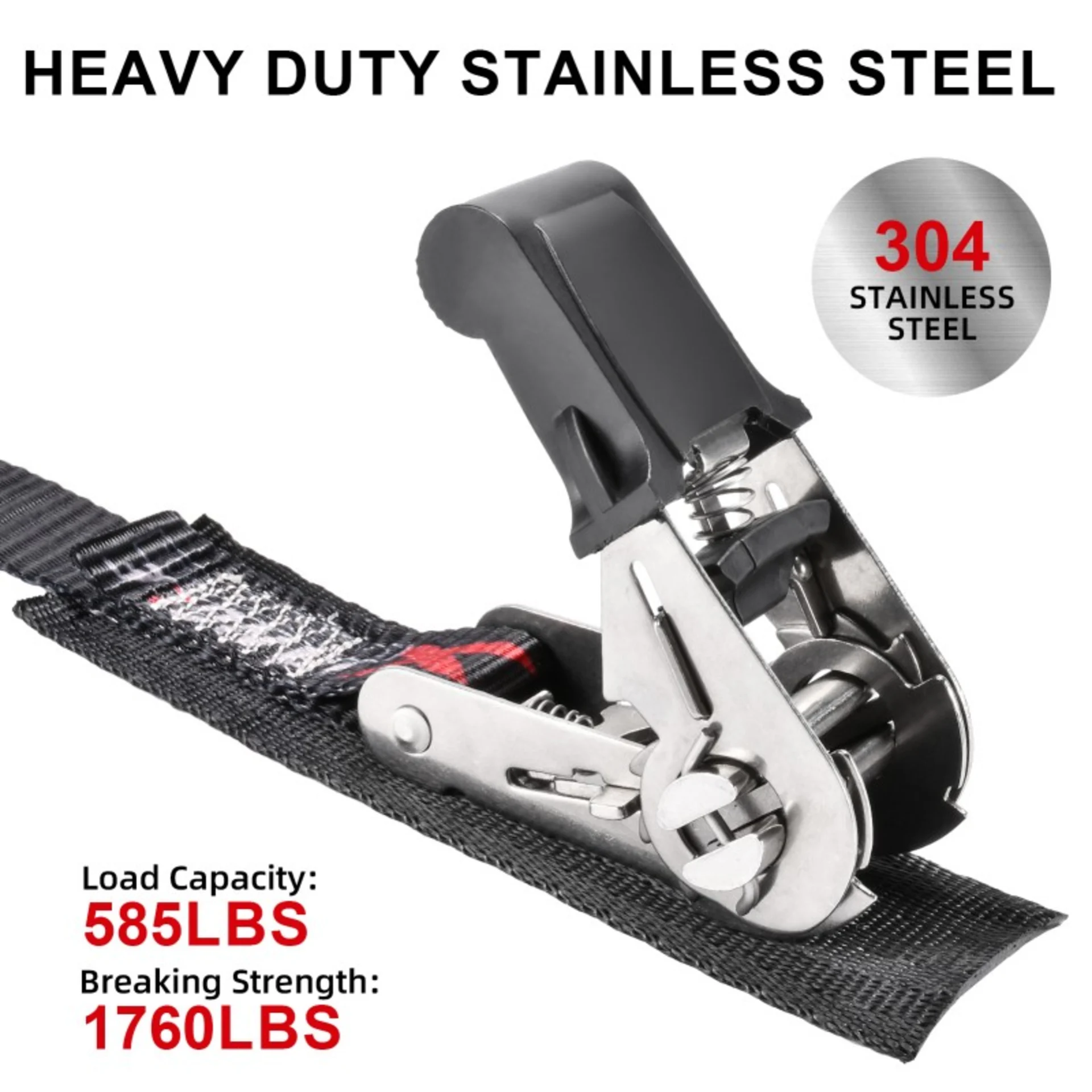 1" Stainless Thumb Ratchet Endless Strap | Factory OEM